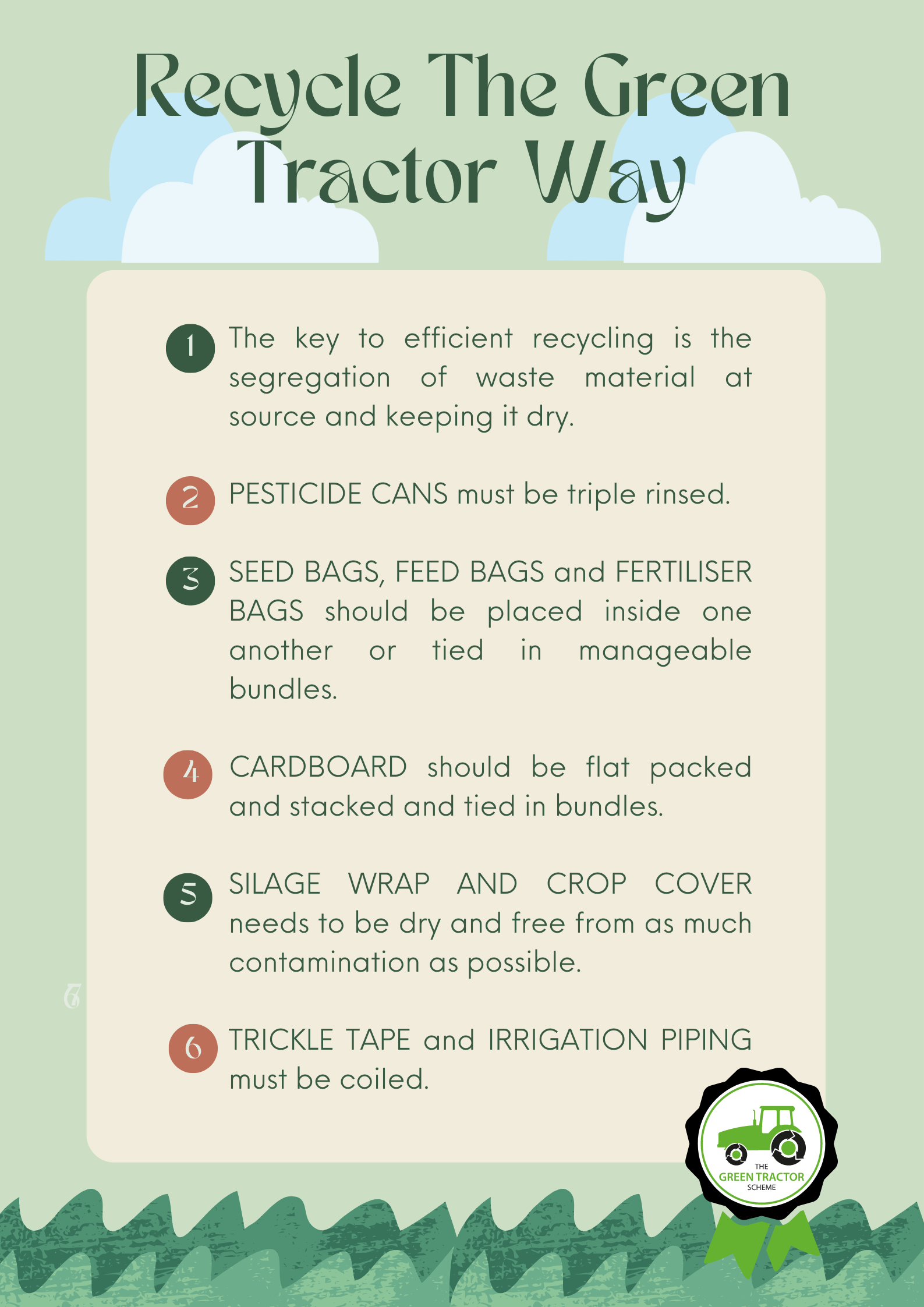 Recycle The Green Tractor Way!